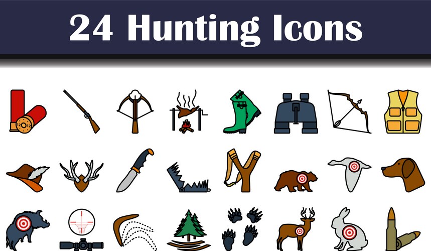 Head hunting icon set collection of winner Vector Image