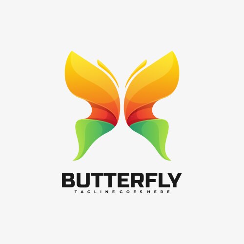 Flower butterfly health and beauty spa logo set Vector Image
