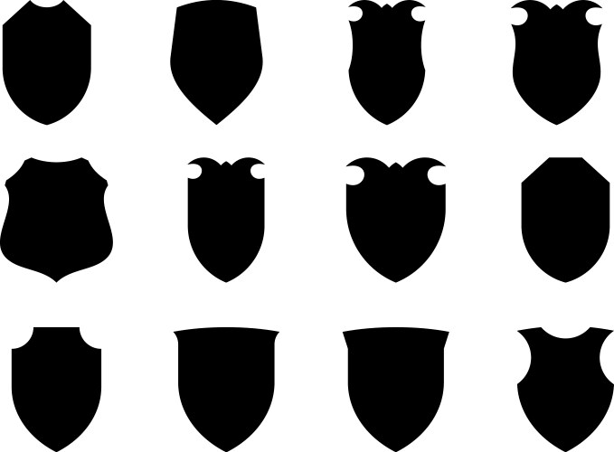 Emblem badge logos shape pictogram symbol visual Vector Image