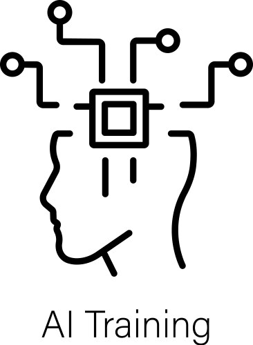 Ai server Royalty Free Vector Image - VectorStock