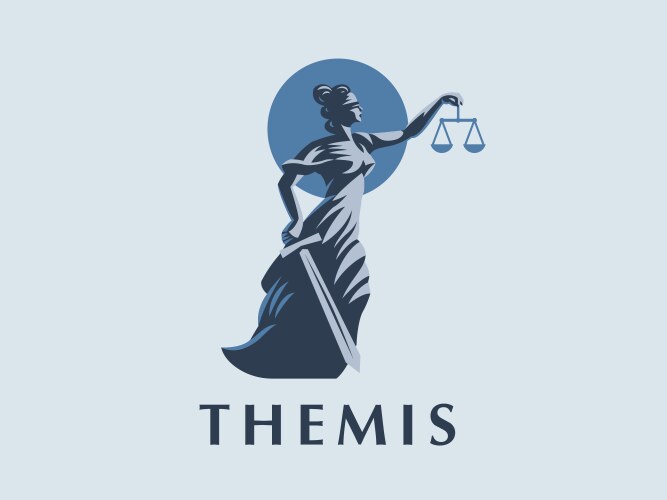 Themis statue Royalty Free Vector Image - VectorStock