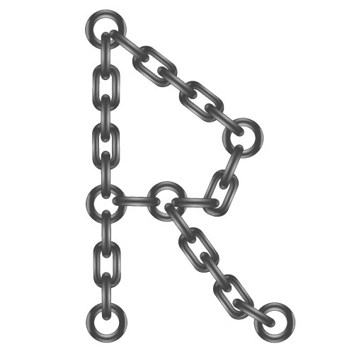 Chain link font Vector Images & Graphics for Commercial Use | VectorStock