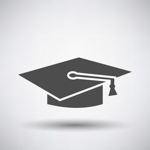 Graduation cap icon Royalty Free Vector Image - VectorStock