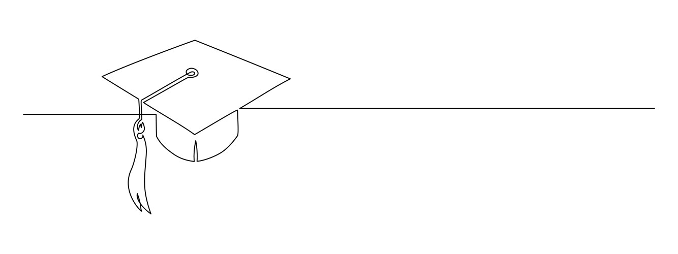 Graduation Cap Line Art Vector Images (over 5,000)