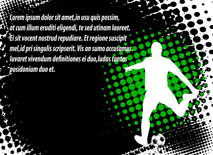 Soccer poster Royalty Free Vector Image - VectorStock