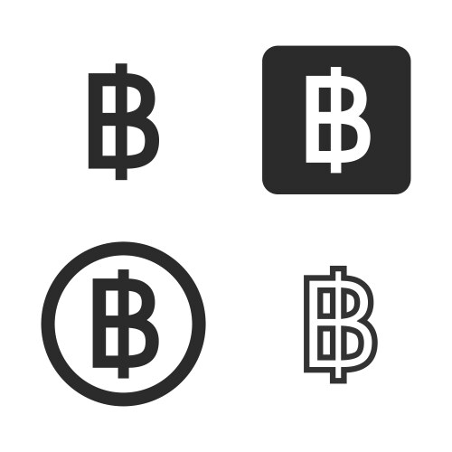 World currencies icons symbol set Royalty Free Vector Image