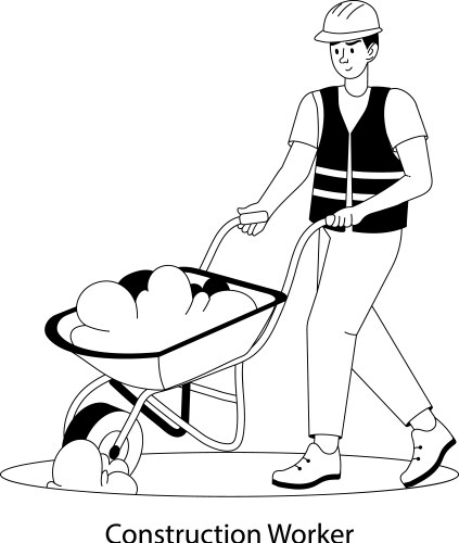 Construction worker Royalty Free Vector Image - VectorStock