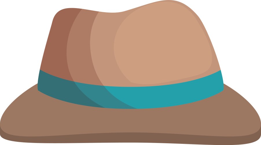 Isolated farmer hat Royalty Free Vector Image - VectorStock