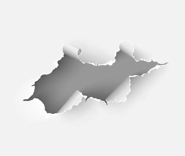 Hole torn in ripped paper Royalty Free Vector Image