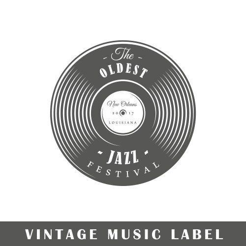 Music note sign musical round 3d logo emblem Vector Image