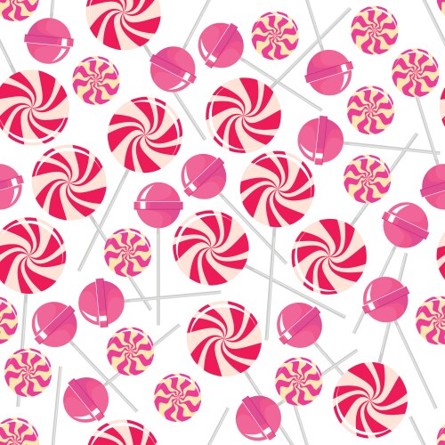 Desserts seamless pattern Royalty Free Vector Image
