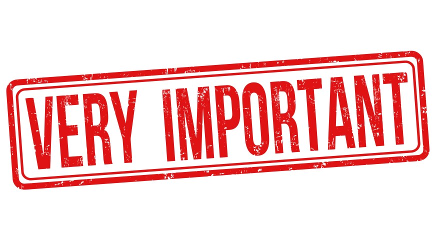 Very important rubber stamp Royalty Free Vector Image