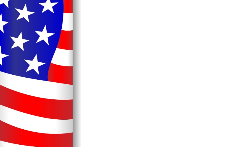 Waving ribbon or banner with flag Royalty Free Vector Image