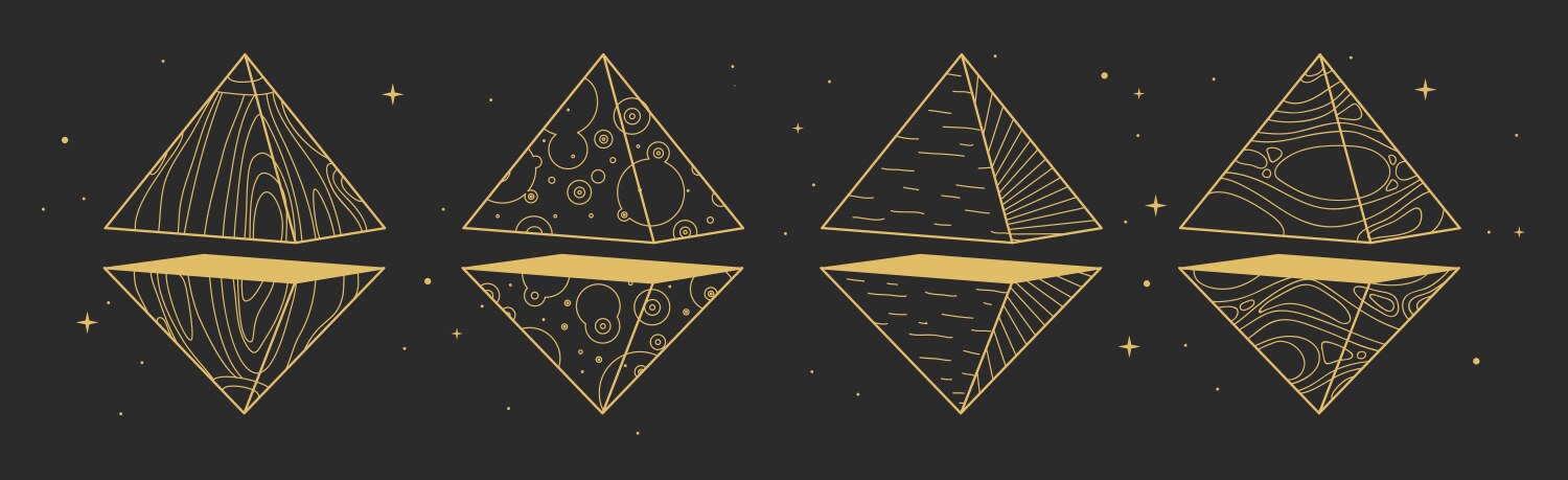 Modern magic witchcraft cards with diamonds Vector Image