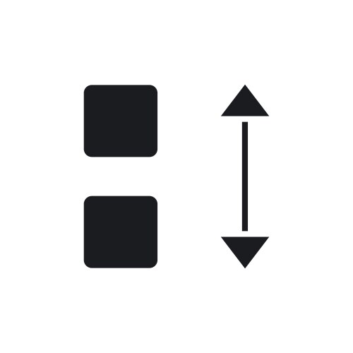 Apps sort icon set arrange alphabet order symbol Vector Image