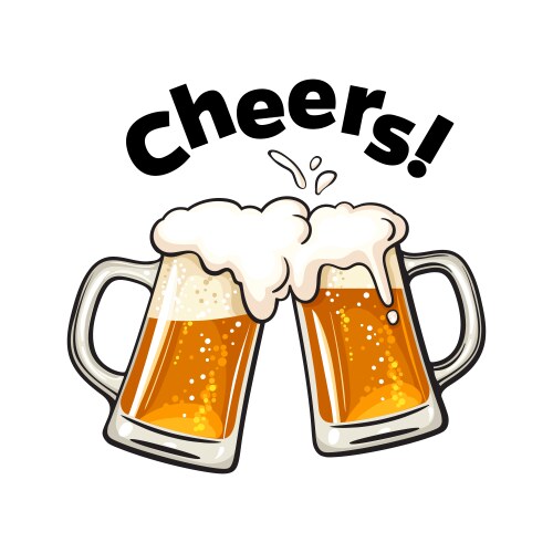 Cheers Royalty Free Vector Image - VectorStock