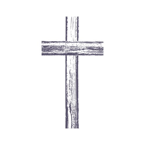 Christian cross with grunge texture religion Vector Image