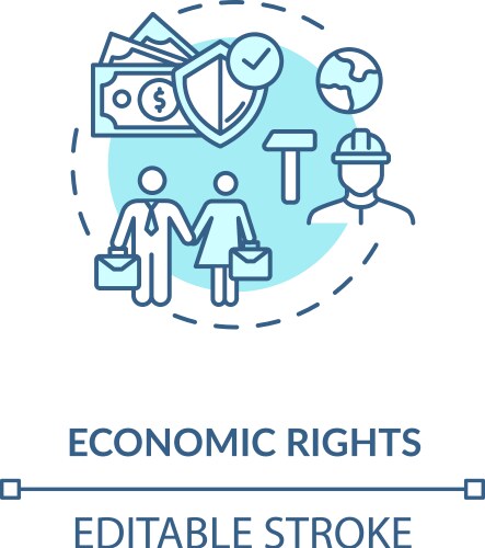 Cultural rights concept icon Royalty Free Vector Image
