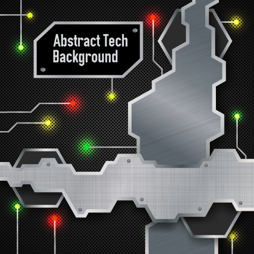 Abstract tech background poster Royalty Free Vector Image