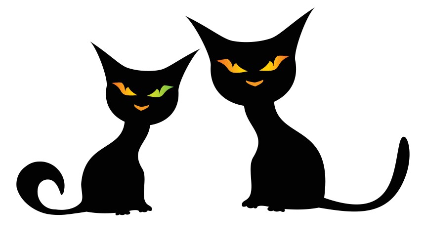 Two Adorable Cats Royalty Free Vector Image - VectorStock