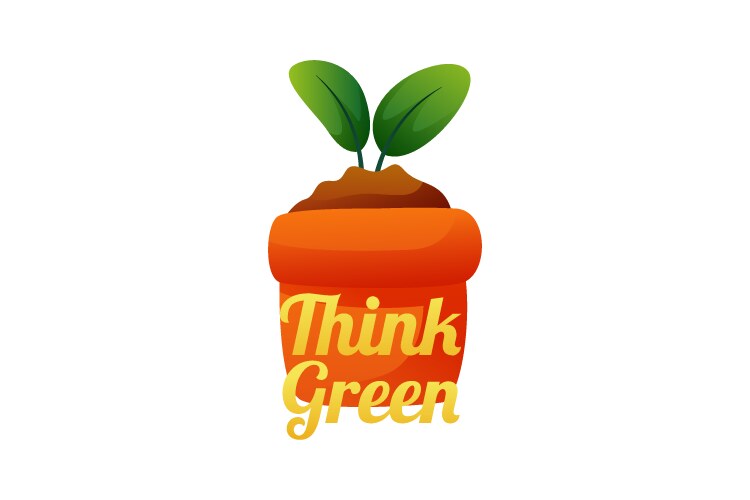 Environmental sticker set Royalty Free Vector Image