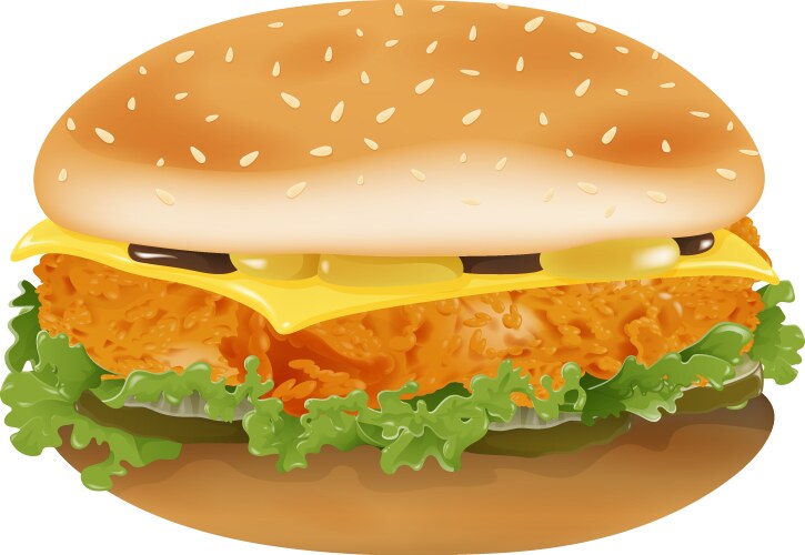 Roasted chicken in microwave oven Royalty Free Vector Image