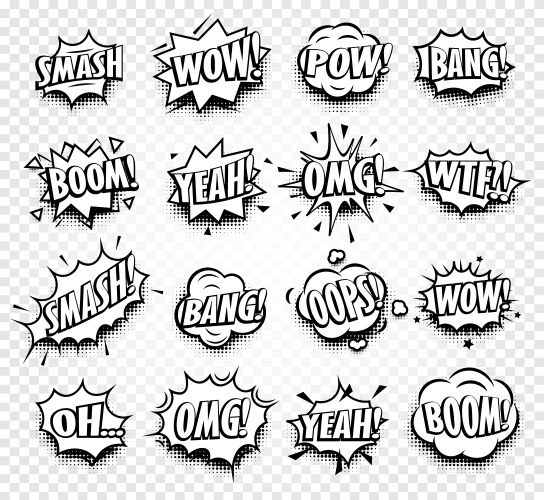 Pow Shapes Vector Images (over 650)