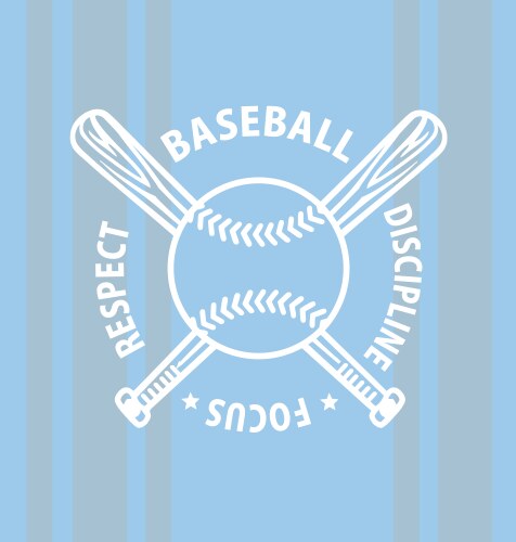 Baseball respect Royalty Free Vector Image - VectorStock