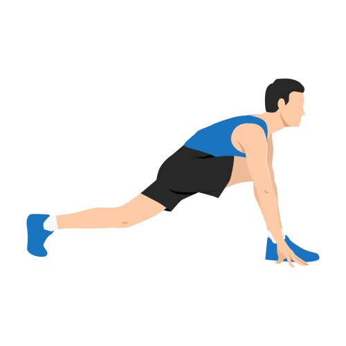 Man Doing Lunges Vector Images (over 450)
