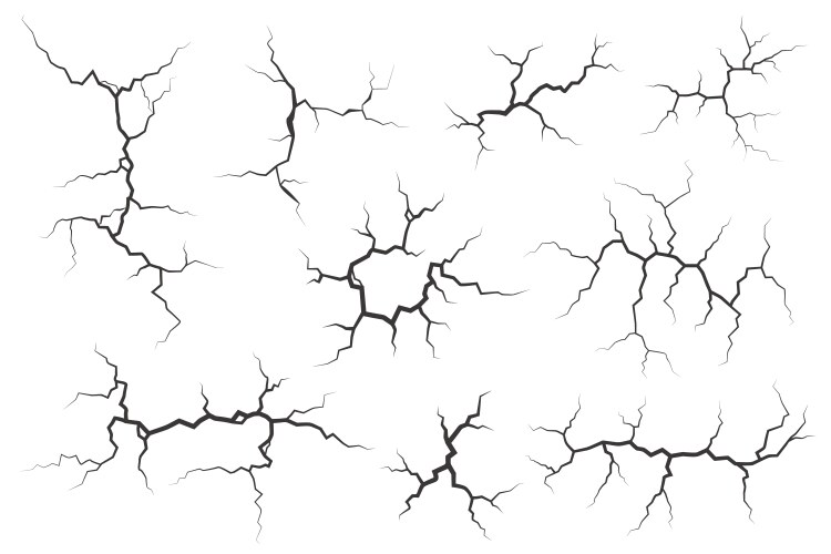 Crack Royalty Free Vector Image - VectorStock