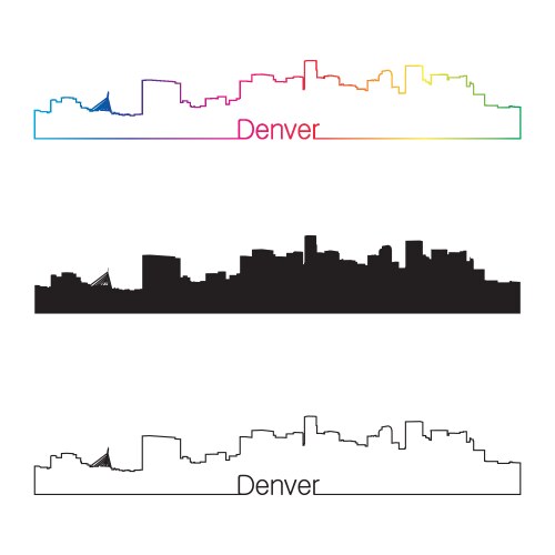 Denver Skyline Vector Images (over 230)