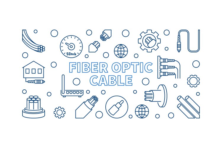 Fiber optic logo Vector Images & Graphics for Commercial Use | VectorStock