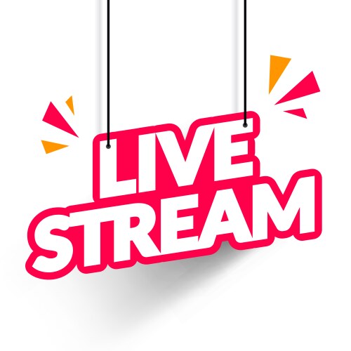 Live stream icon Royalty Free Vector Image - VectorStock
