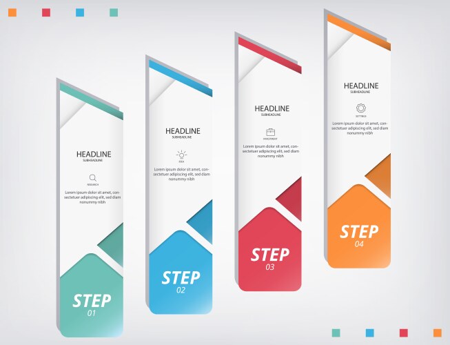 Infographic modern abstract simple Royalty Free Vector Image