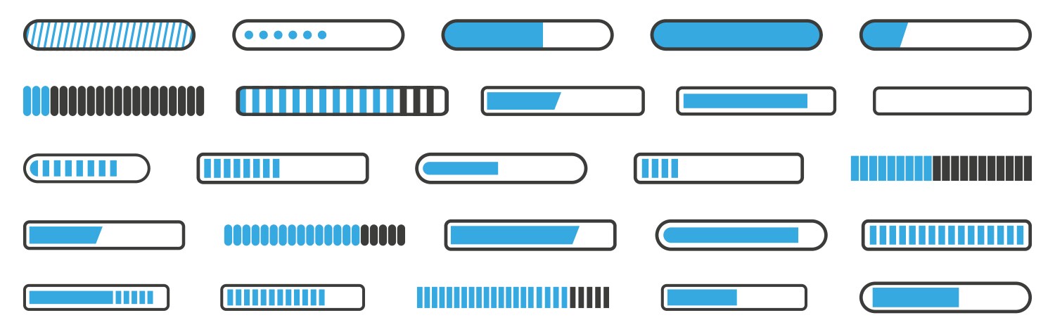 Flat Progress Bar Vector Images (over 35,000)