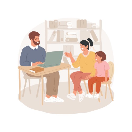 Parent Teacher Meeting Cartoon Vector Images (34)