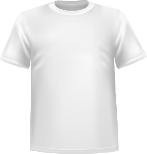 White T-Shirt Illustration Royalty Free Vector Image