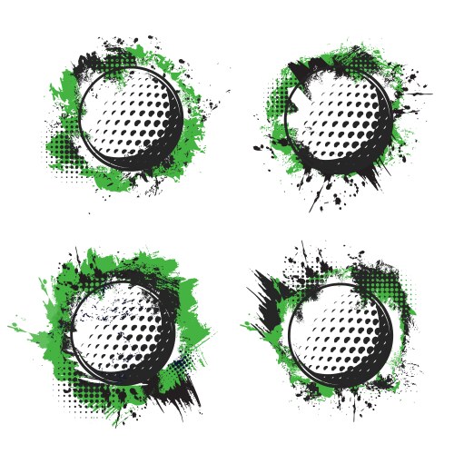 Golf Ball Splash Vector Images (89)