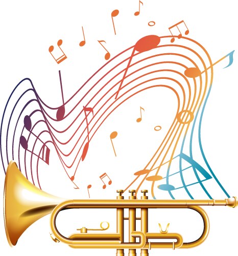 Any cartoon with trumpet Royalty Free Vector Image