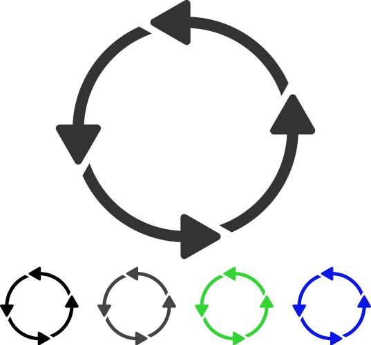 Clockwise arrow sign Royalty Free Vector Image