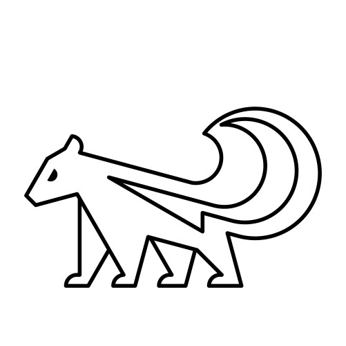 Skunk logo Royalty Free Vector Image - VectorStock