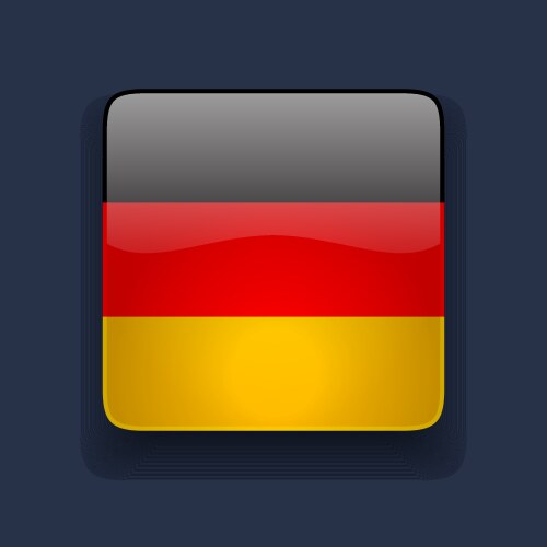 Retro german flag postage stamp Royalty Free Vector Image