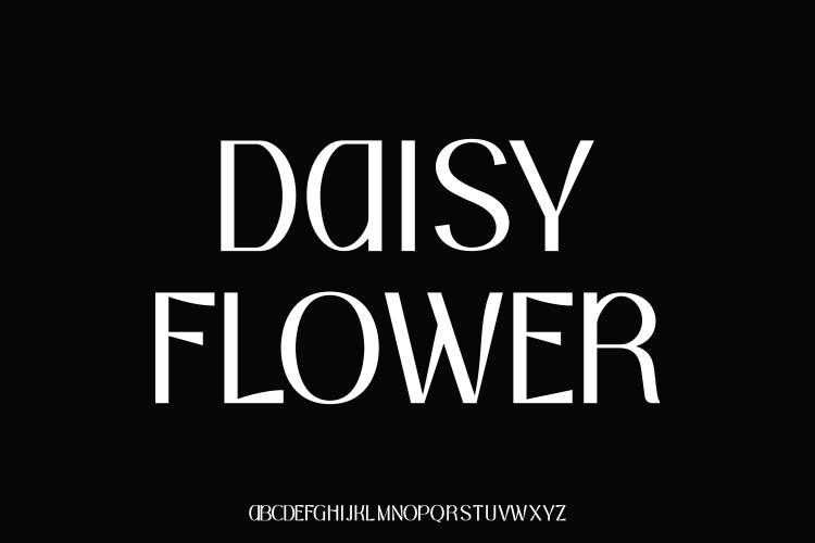 Display alphabet font design suitable Royalty Free Vector