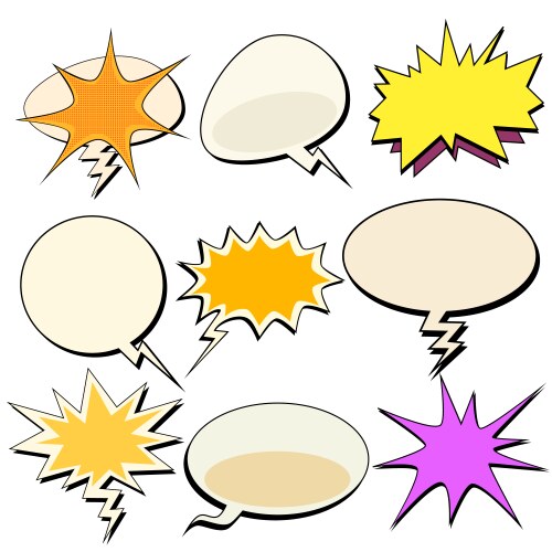 Comic speech bubble Royalty Free Vector Image - VectorStock