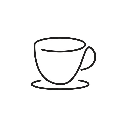 Cup coffee icon logo design Royalty Free Vector Image