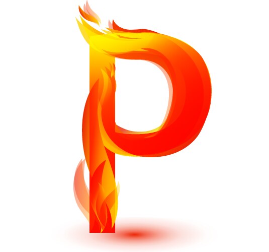 Flashcard letter f is for fire Royalty Free Vector Image