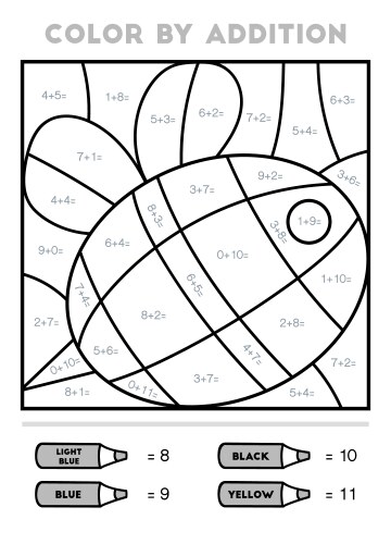 Math Worksheet for Kids Addition Vector Images (over 5,100)
