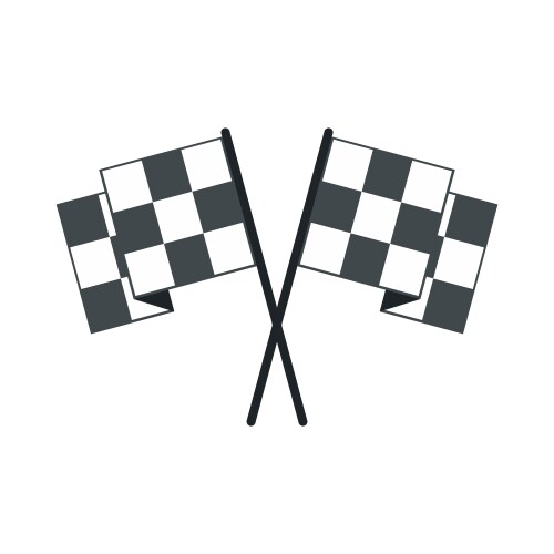 Finish flag icon simple style Royalty Free Vector Image