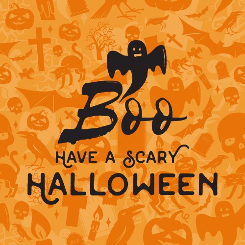 Halloween font original typeface scary creepy Vector Image