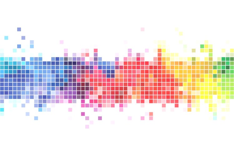 Colorful pixels background Royalty Free Vector Image